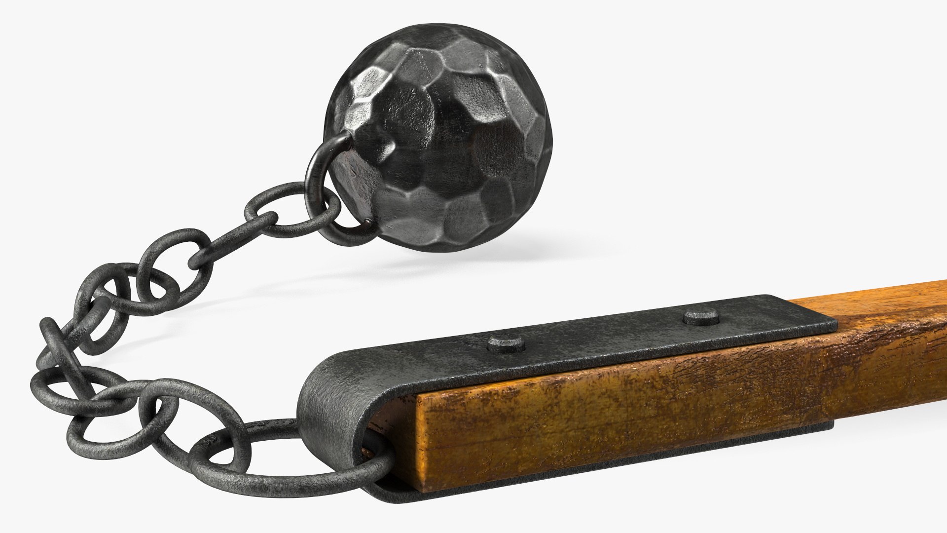 3d Medieval Flail Ball Chain