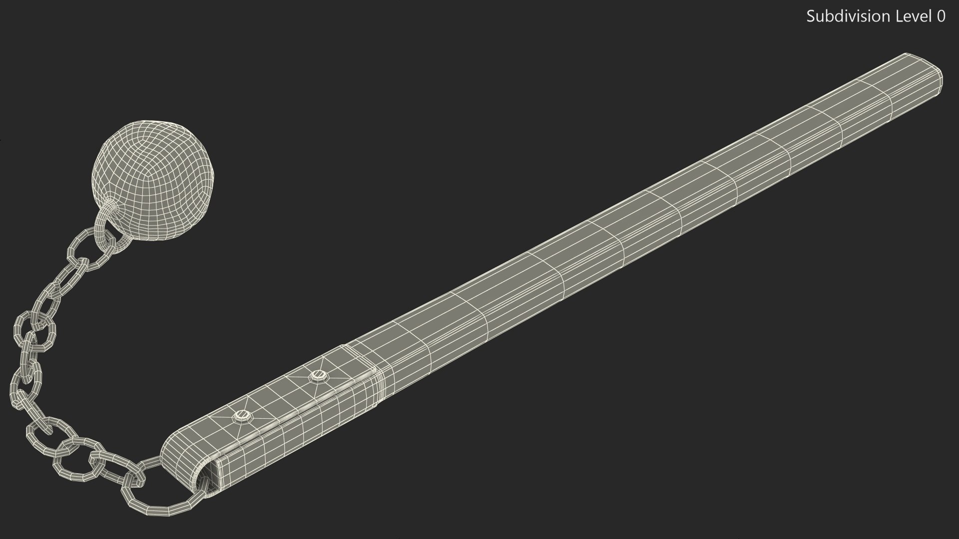 3d Medieval Flail Ball Chain