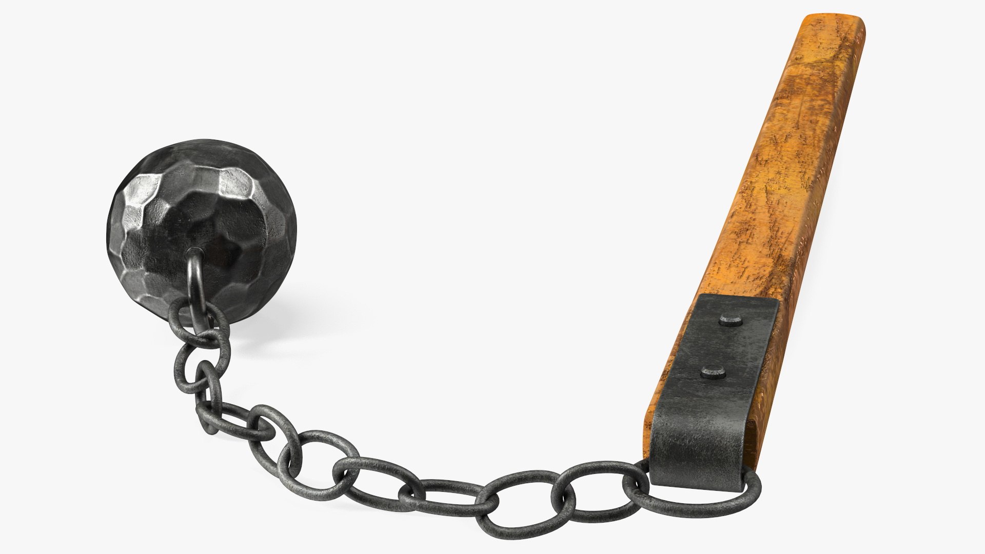 3d Medieval Flail Ball Chain