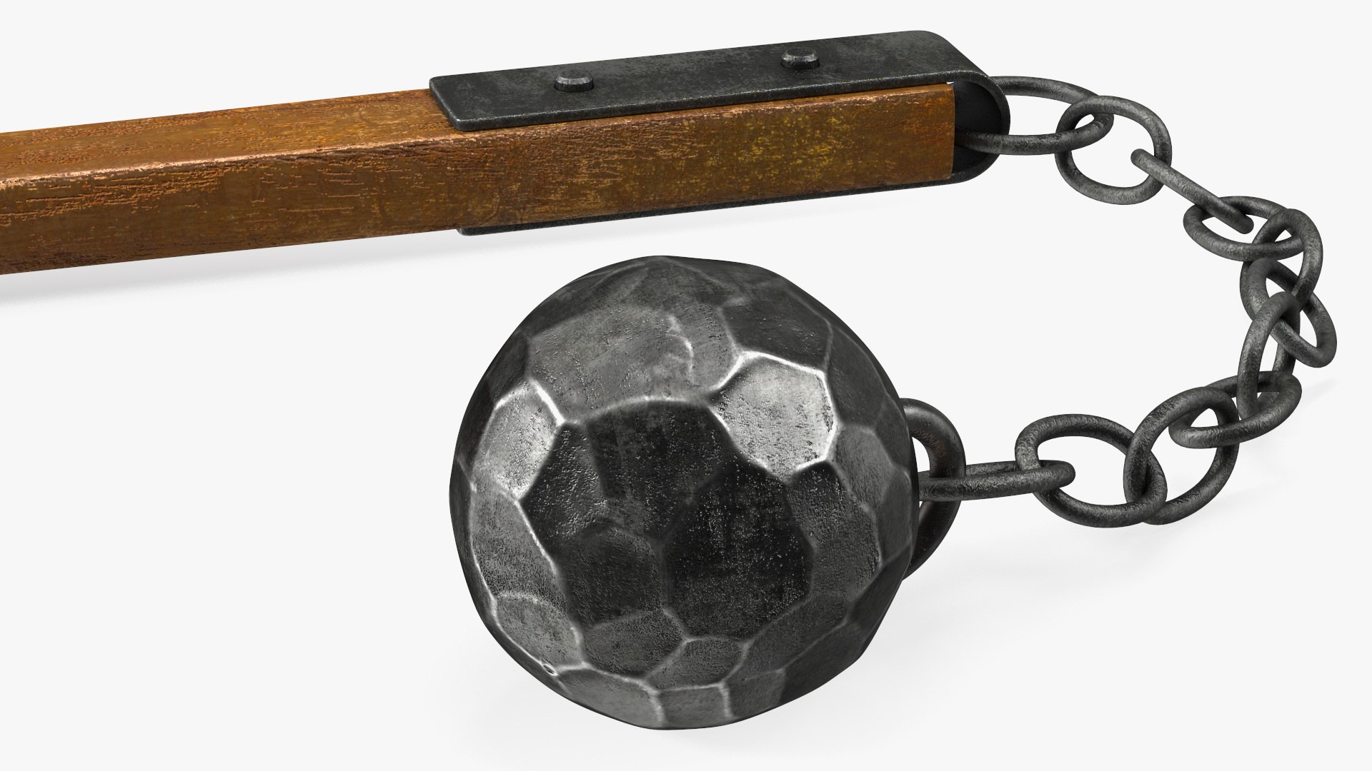 3d Medieval Flail Ball Chain