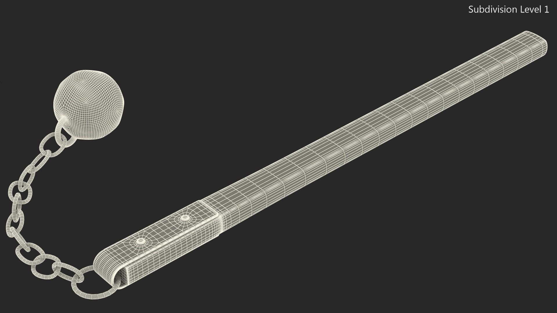 3d Medieval Flail Ball Chain