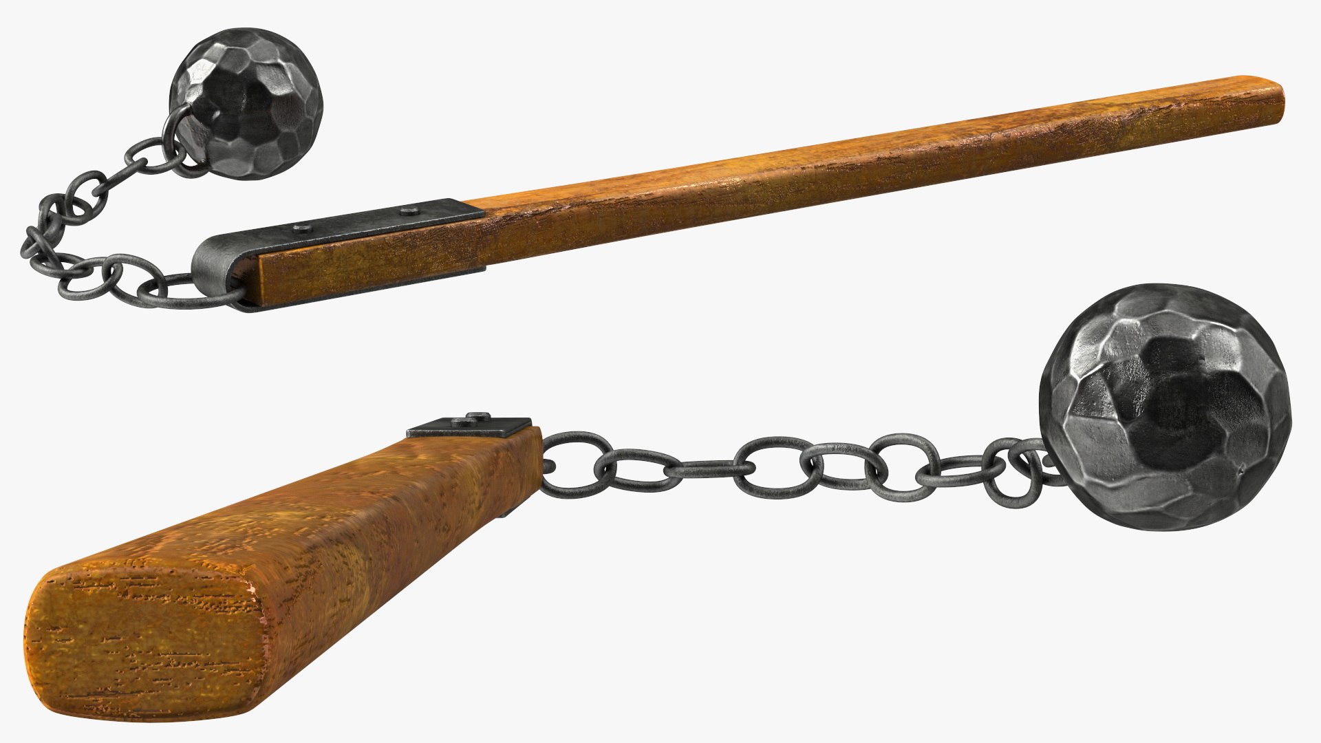 3d Medieval Flail Ball Chain