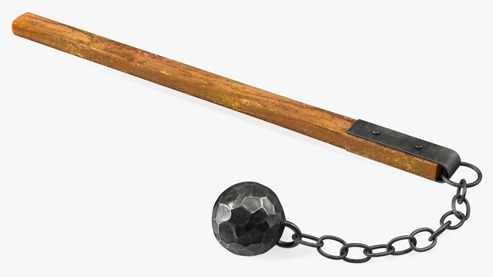 3d Medieval Flail Ball Chain
