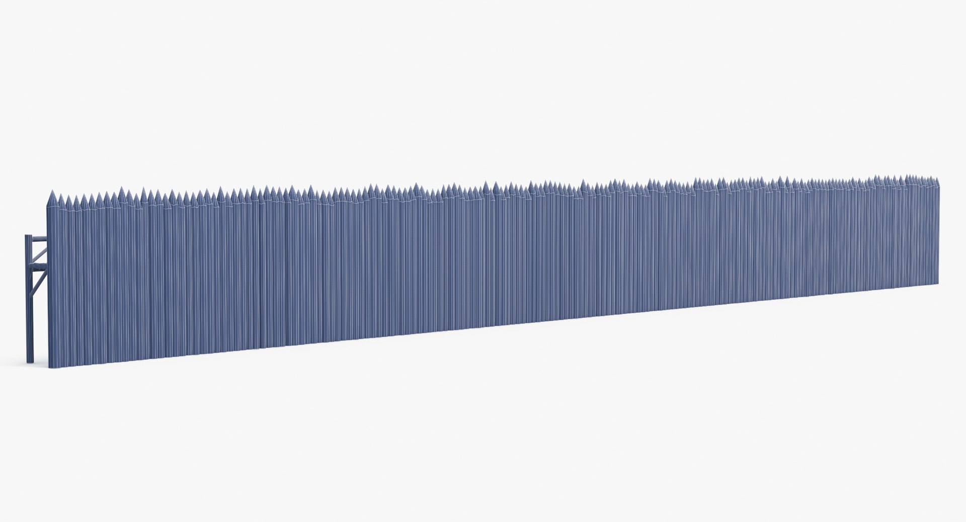 3D Medieval Fortress Wooden Wall Fortification 01 - TurboSquid 2079927