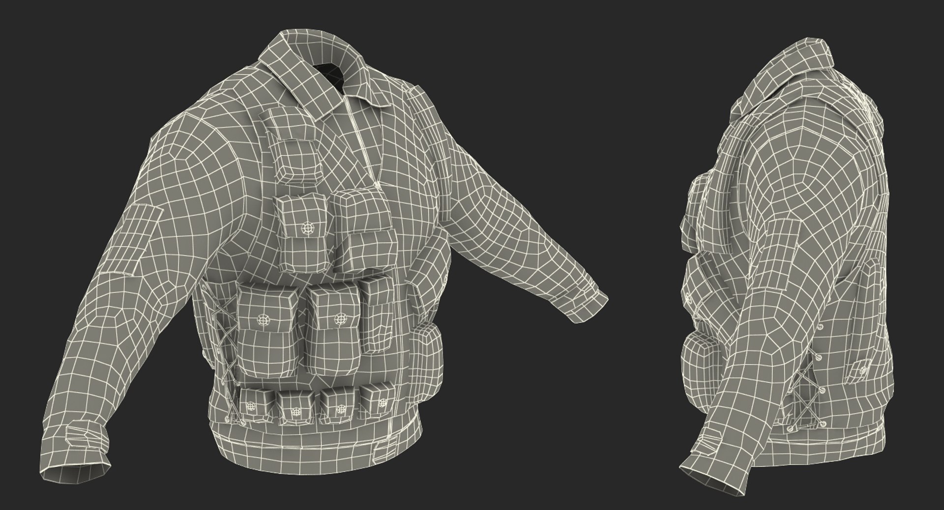 Military Jackets Model - TurboSquid 1420487
