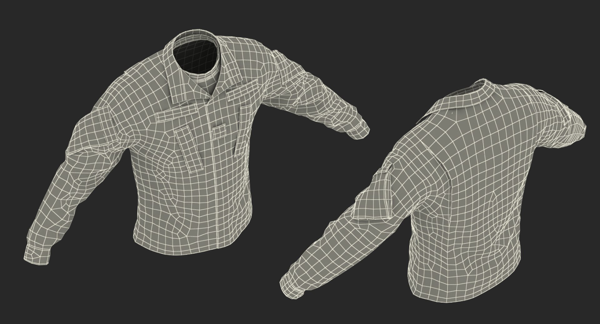 Military Jackets Model - TurboSquid 1420487