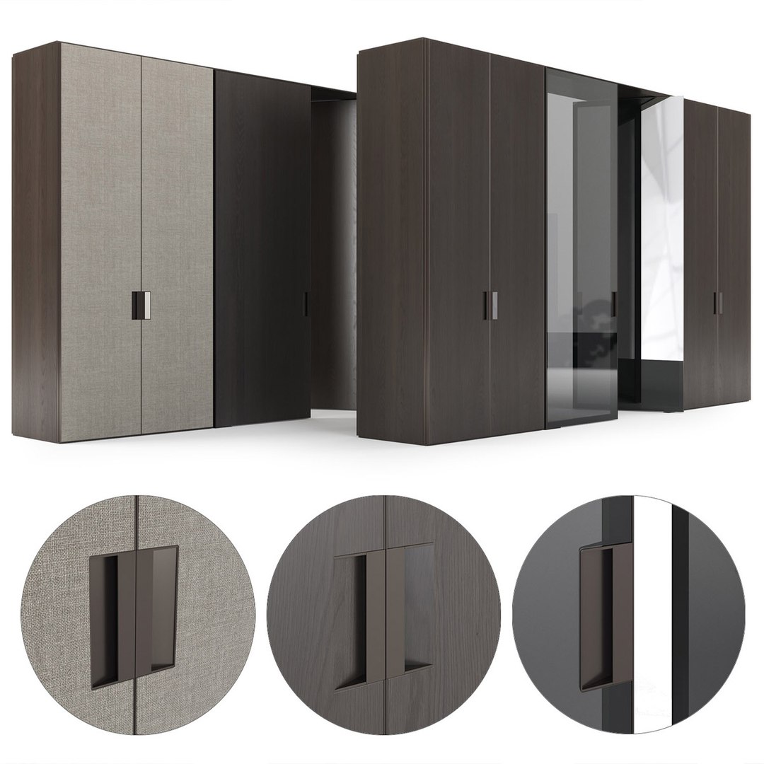 Poliform Pivot Door System and wardrobe 03 3D model - TurboSquid 2173138
