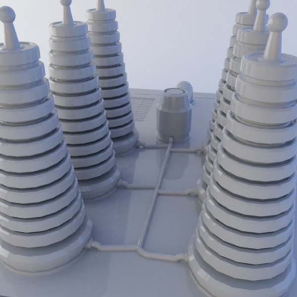 3d model of power generators