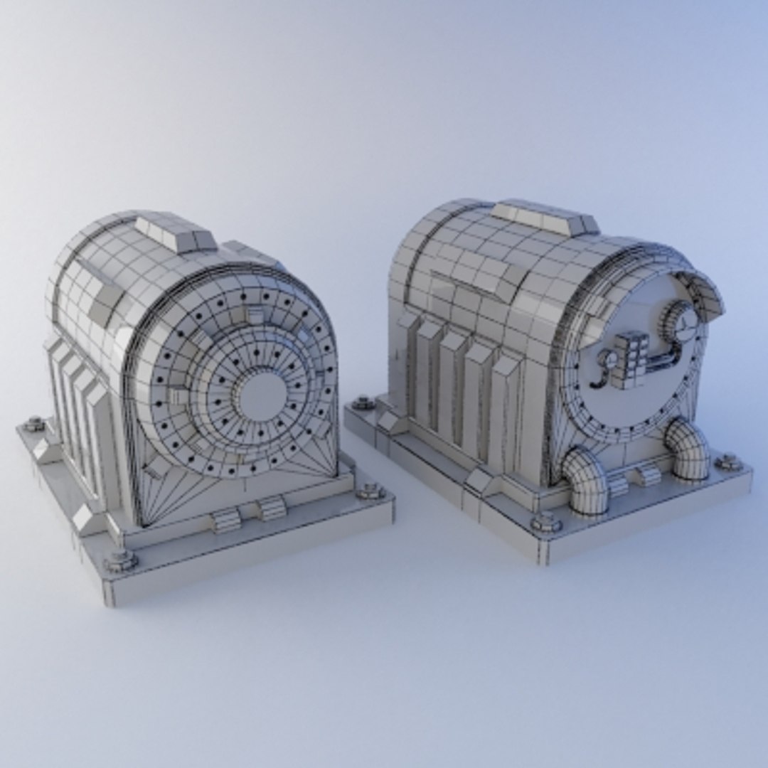 3d model of power generators