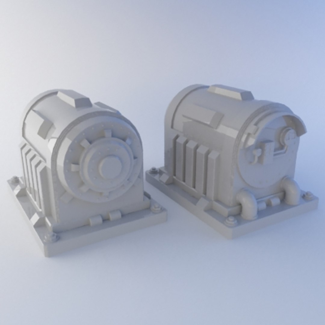 3d model of power generators