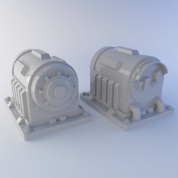 3d model of power generators