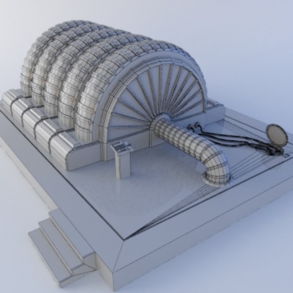 3d model of power generators