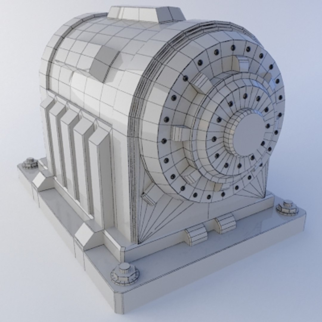 3d model of power generators