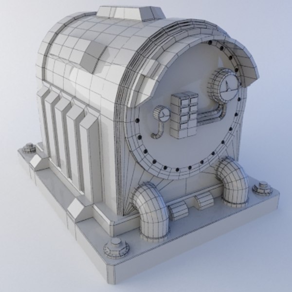 3d model of power generators