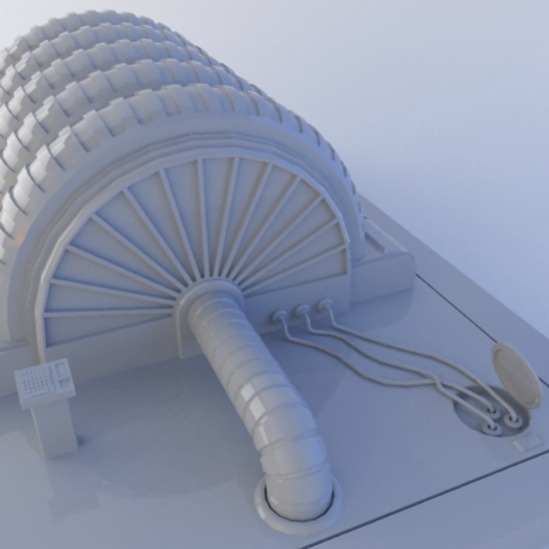 3d model of power generators