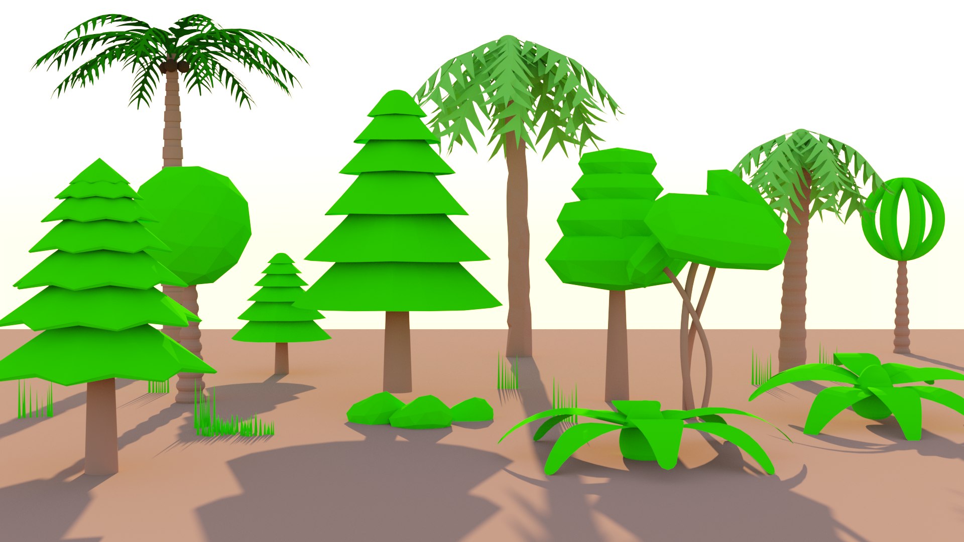 Trees Low Poly 3D - TurboSquid 2224473