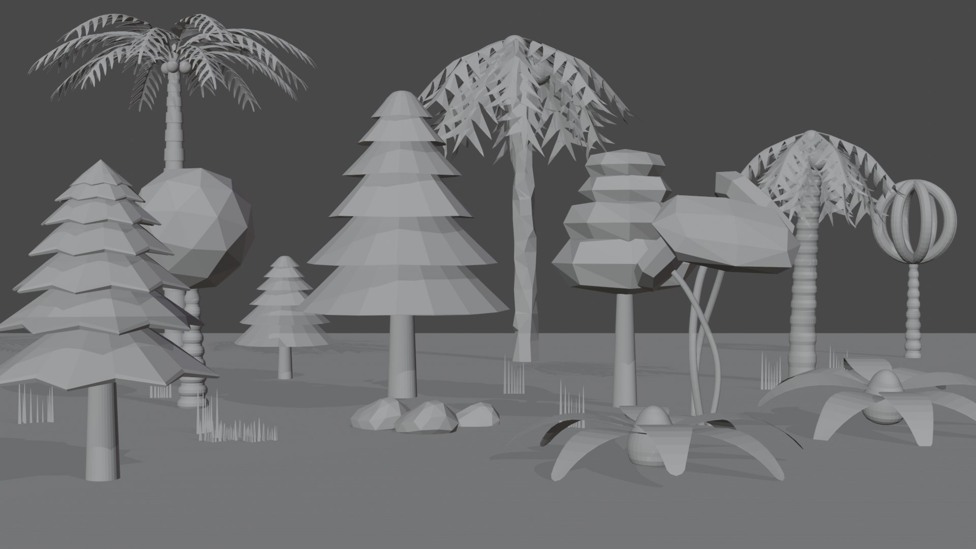 Trees Low Poly 3D - TurboSquid 2224473