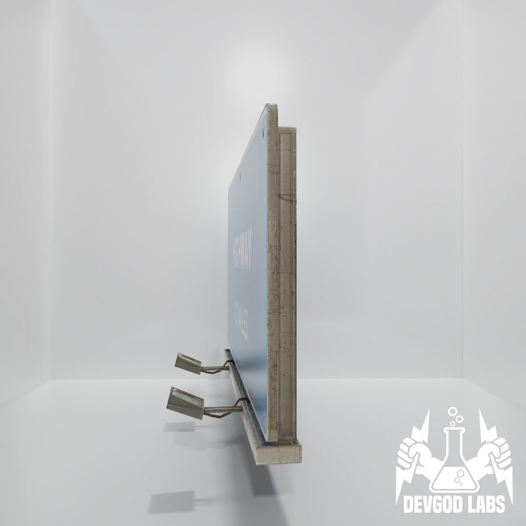 Highway Sign Pack Template 3D Model - TurboSquid 1307766