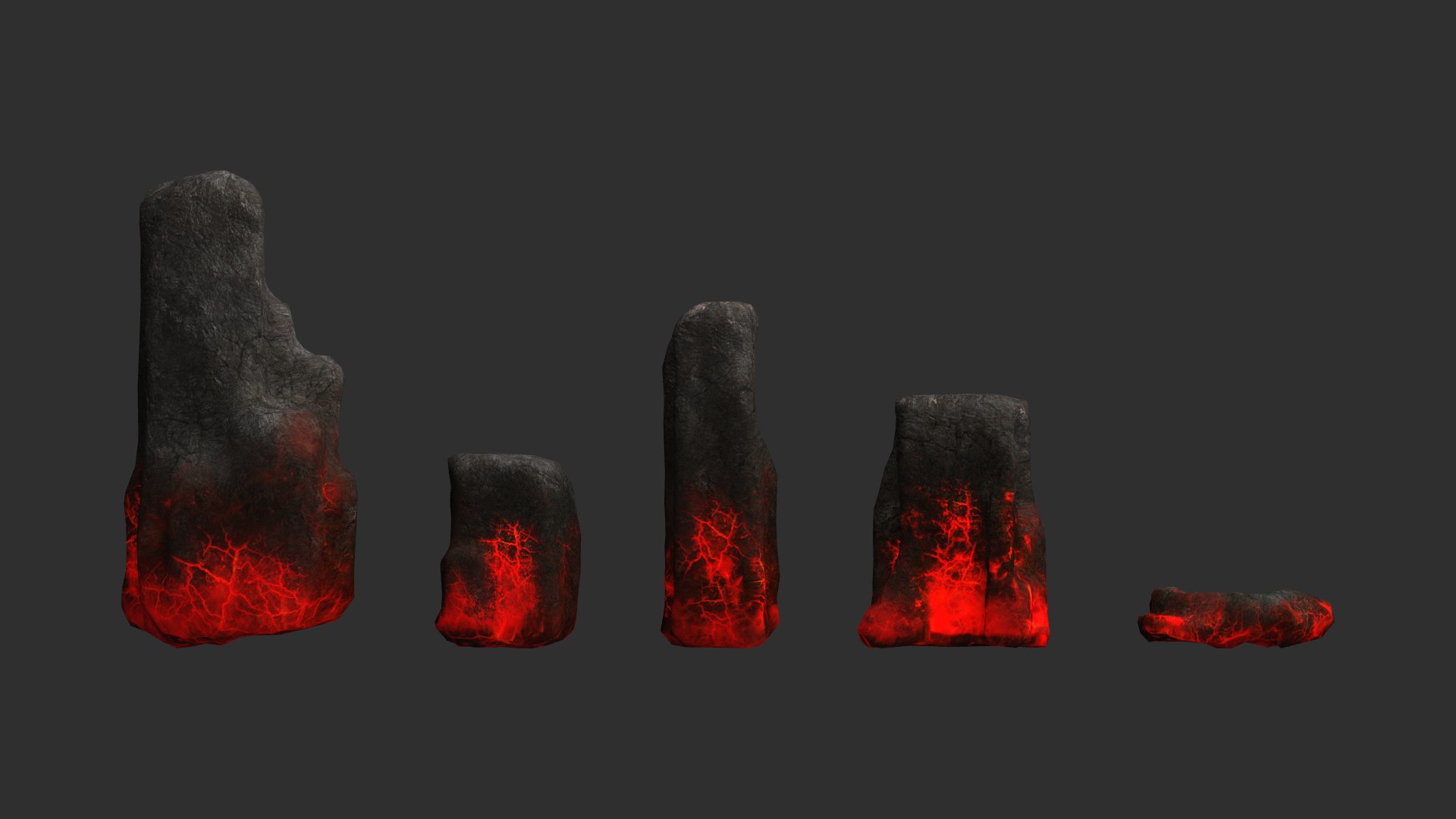 3D Rock Set 06 - Lava Model - TurboSquid 1776310