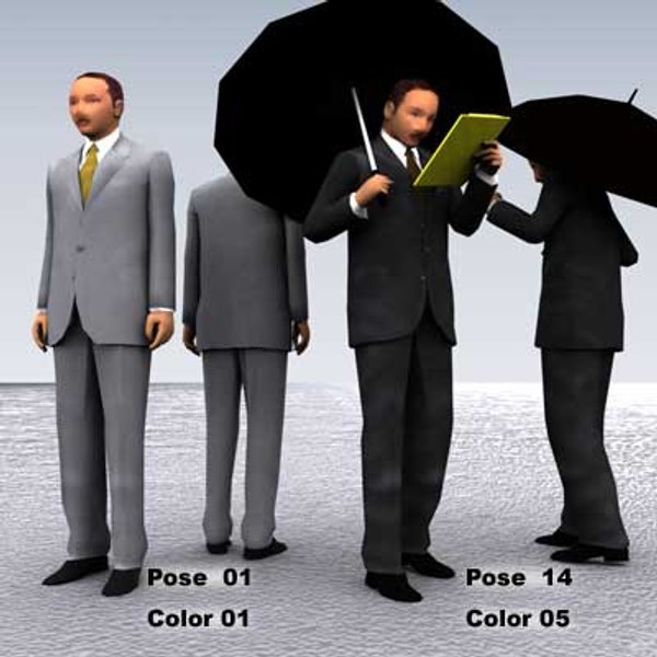 male man people 3d model