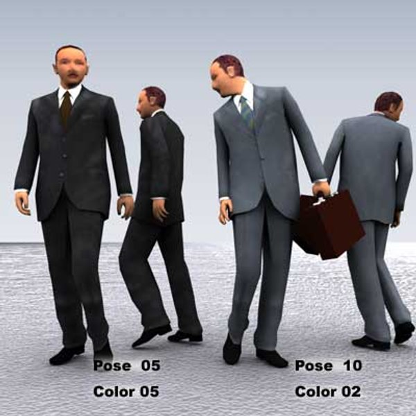 male man people 3d model