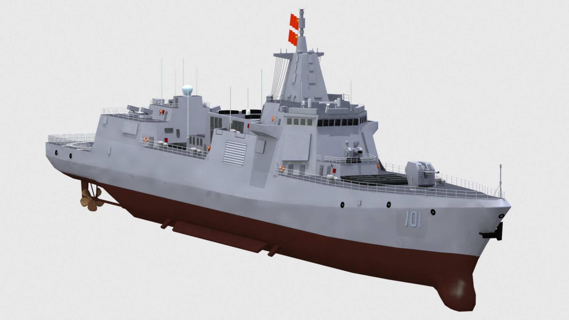 055 052D Type45 Zumwalt Destroyer Collection 3D Model - TurboSquid 2025780