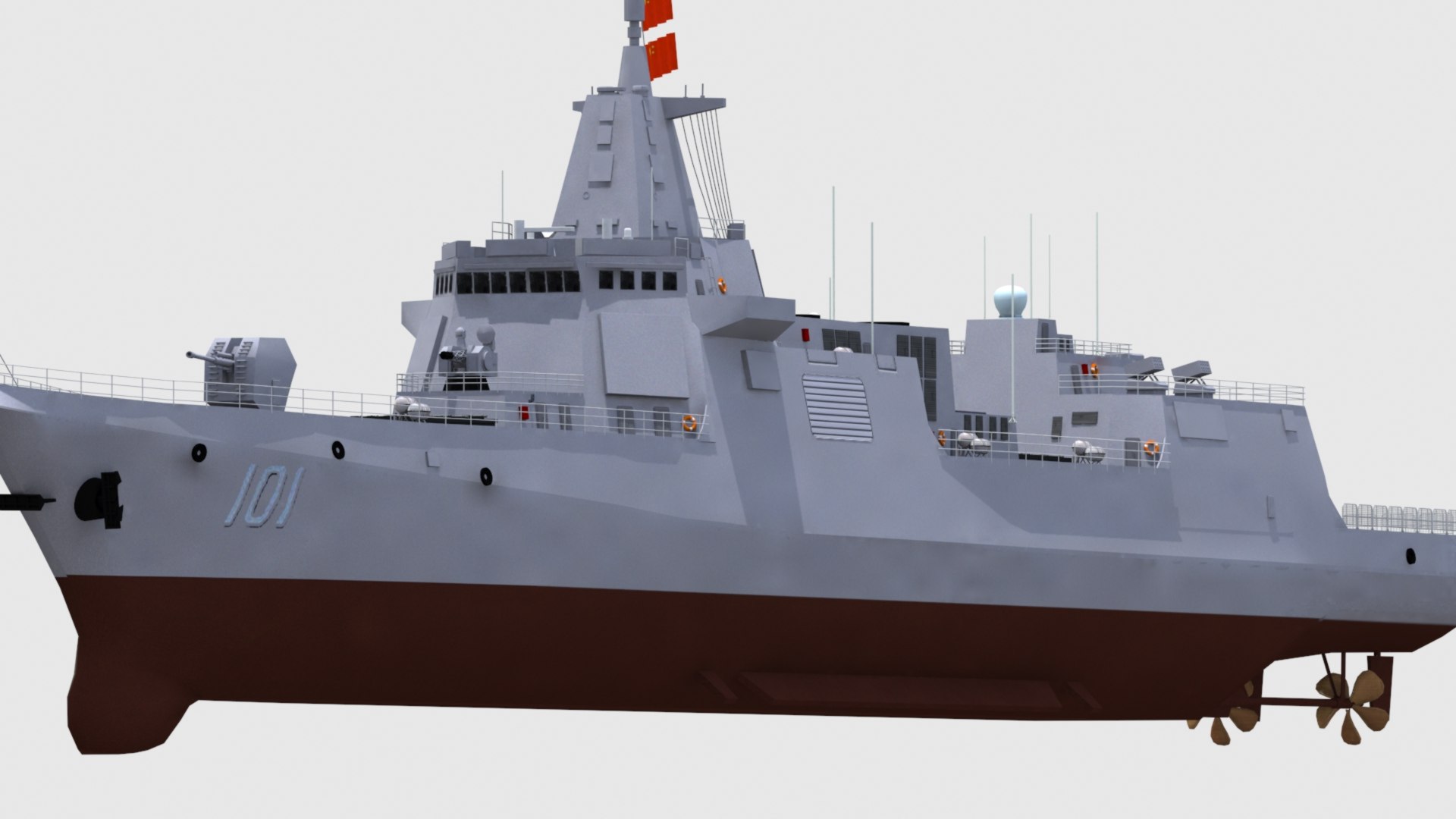 055 052D Type45 Zumwalt Destroyer Collection 3D Model - TurboSquid 2025780