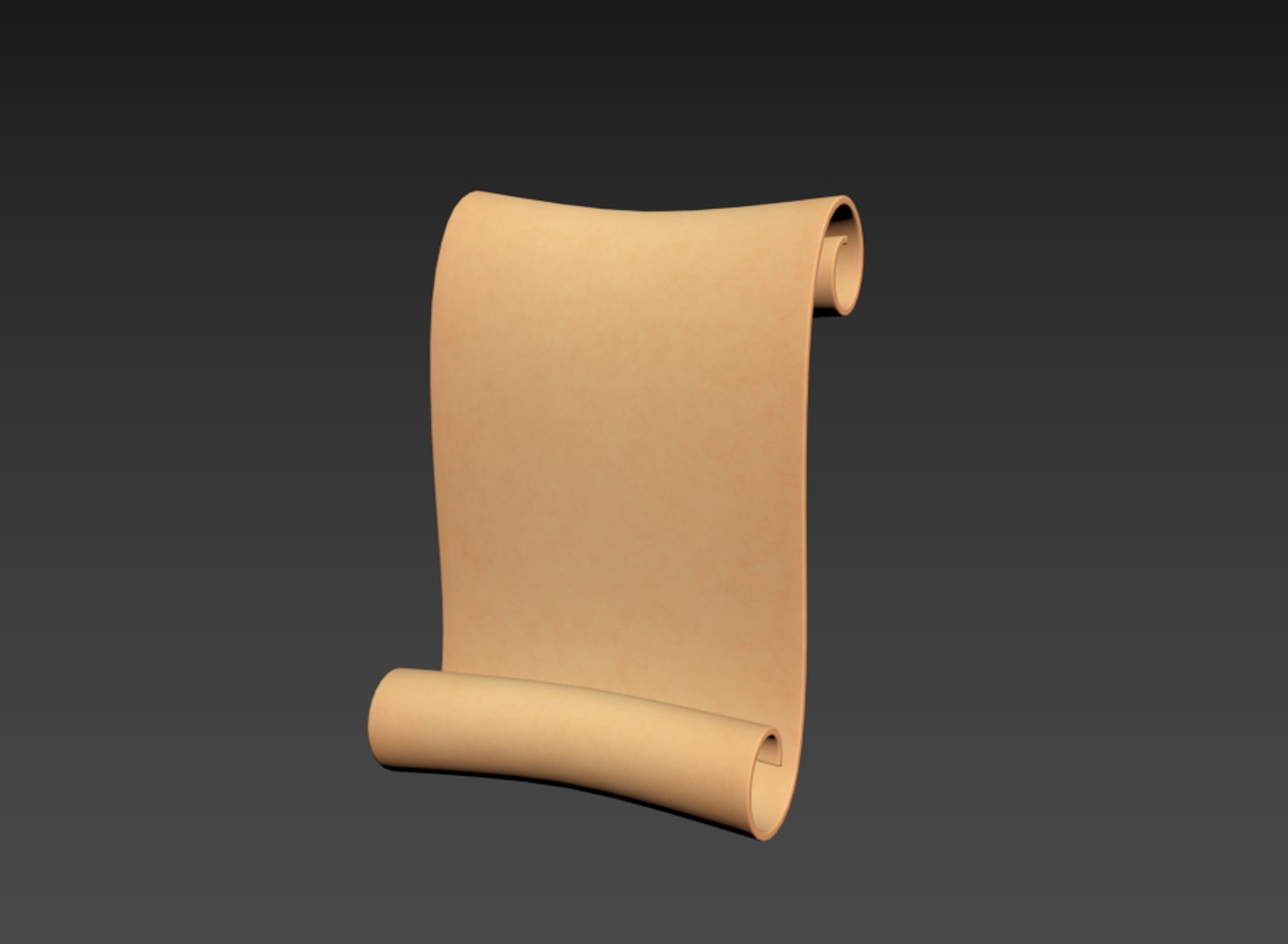 Paper Scroll 3D Model - TurboSquid 1630901