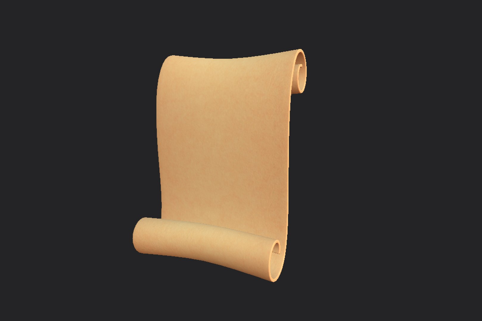 Paper Scroll 3D Model - TurboSquid 1630901