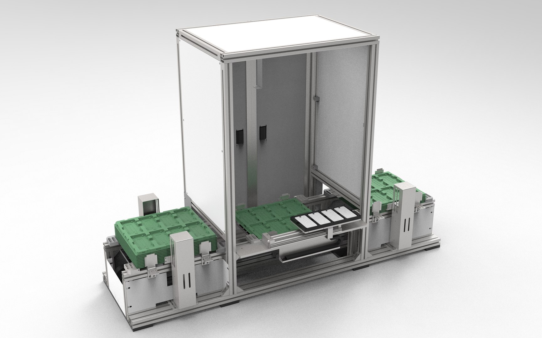 3D Automatic Tray Feeding Machine model - TurboSquid 1830439