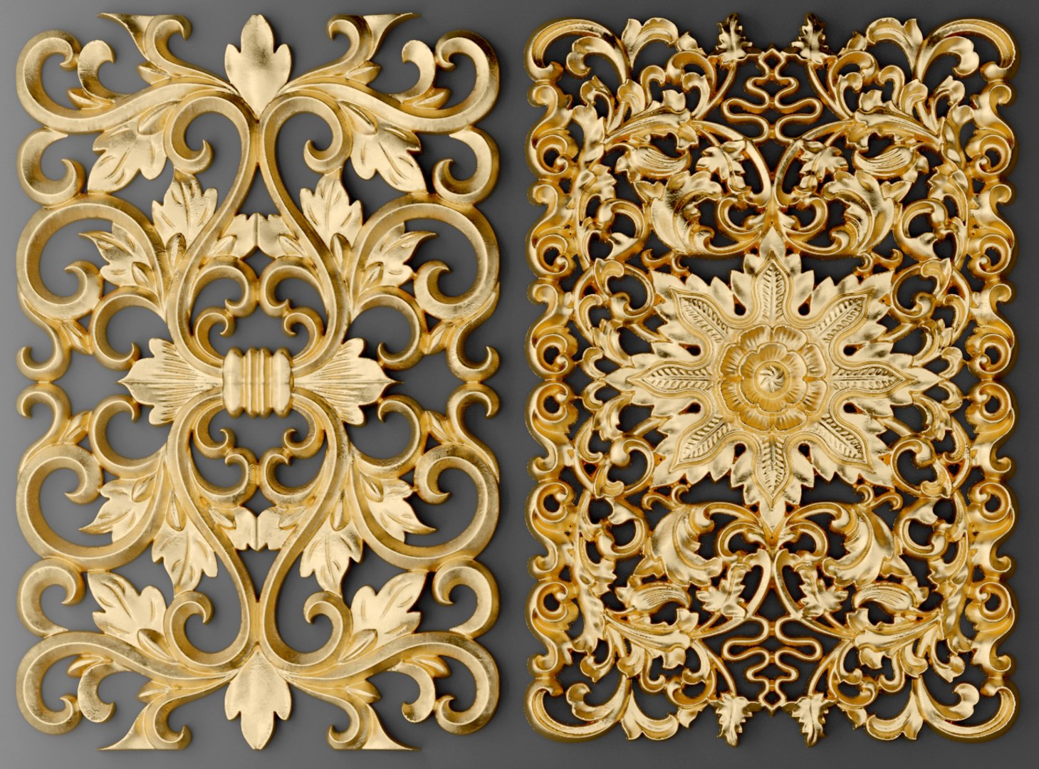 Fretwork Set 3d Model