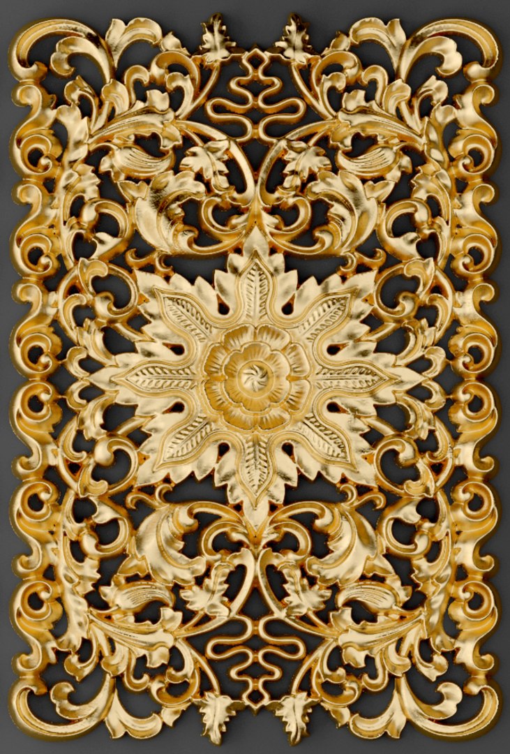 Fretwork Set 3d Model