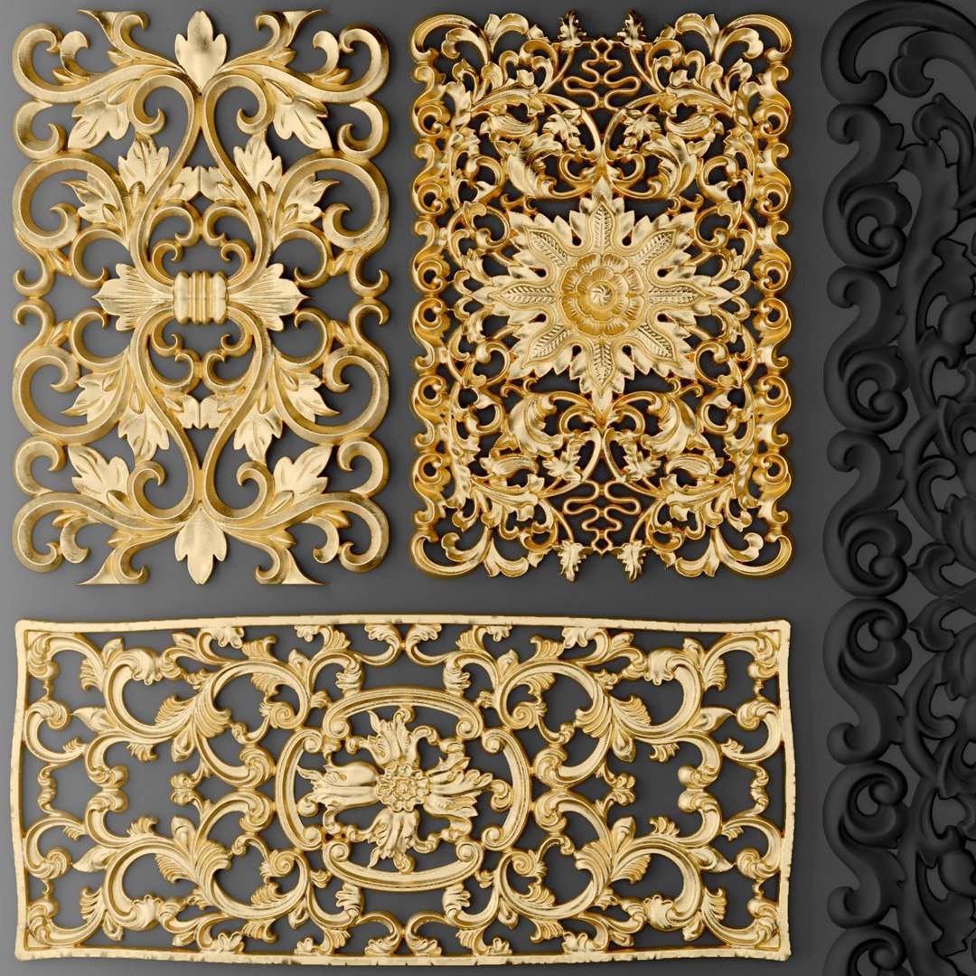 Fretwork Set 3d Model