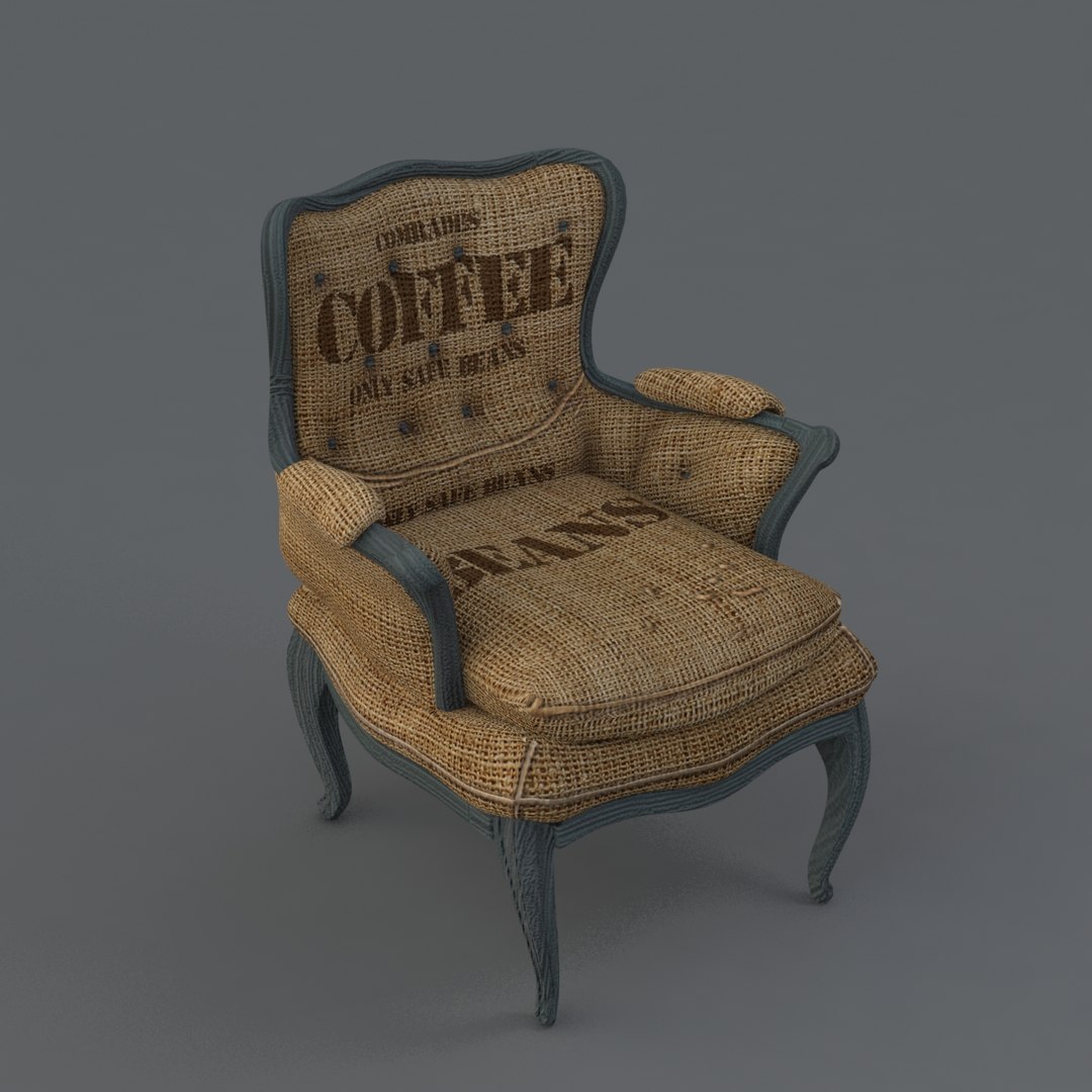 3d Burlap Chair