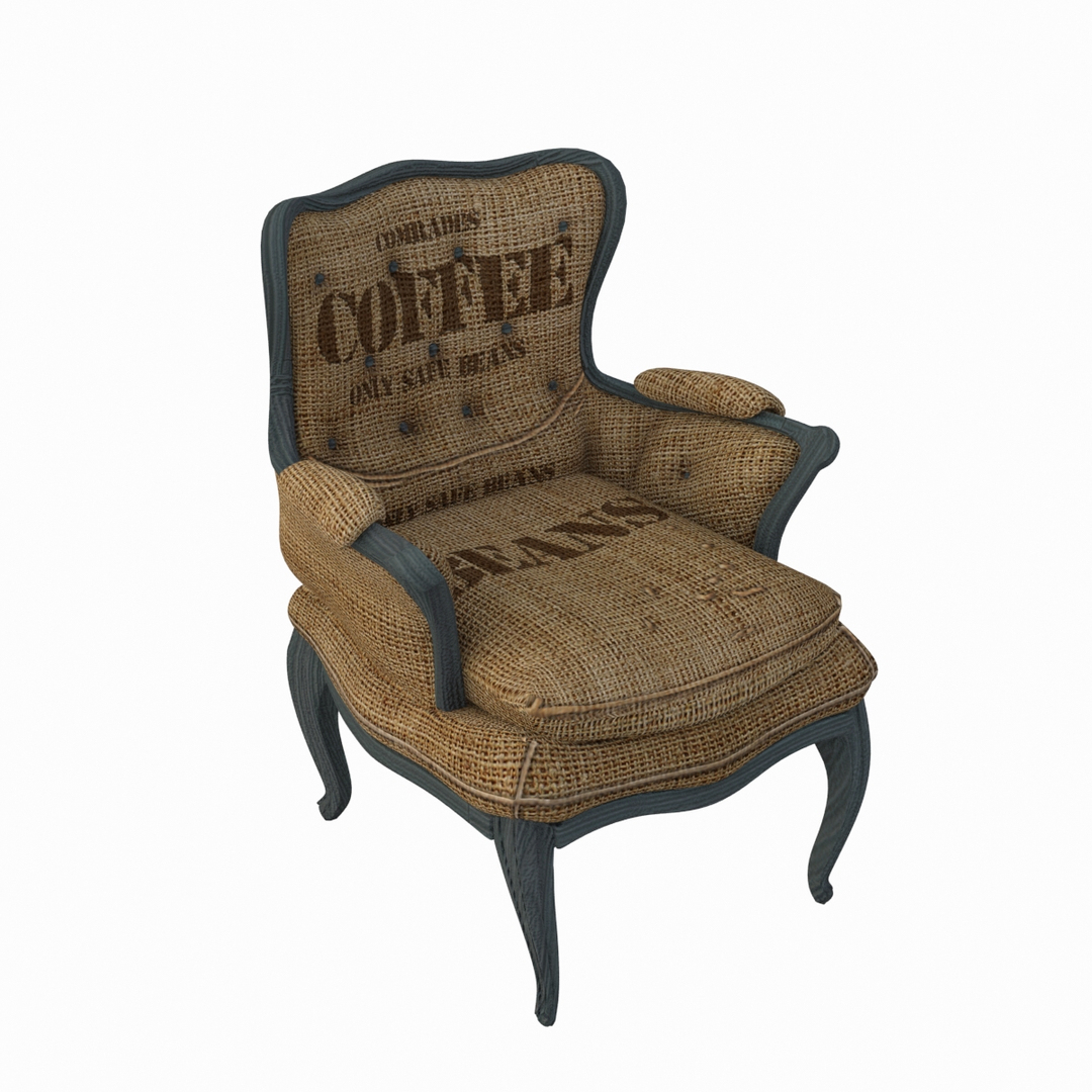3d Burlap Chair