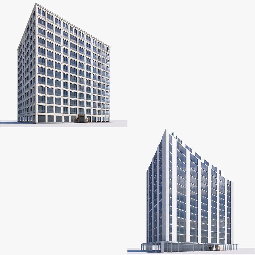 Office Building Collection 01 3D model - TurboSquid 2049436