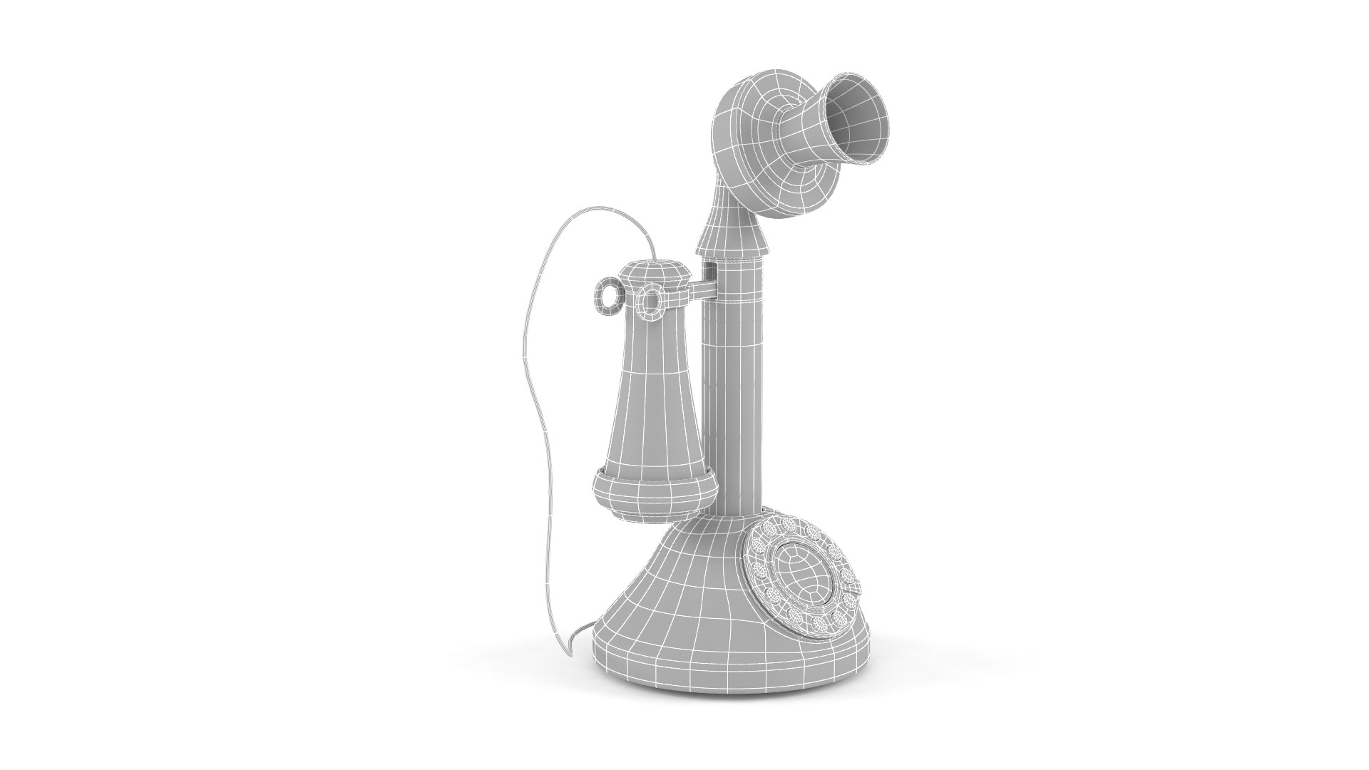 3D Candlestick Phone - TurboSquid 2283675