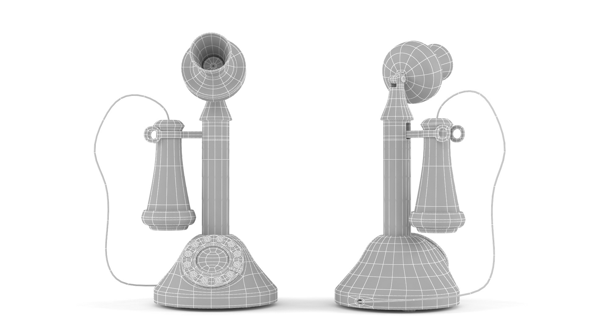 3D Candlestick Phone - TurboSquid 2283675