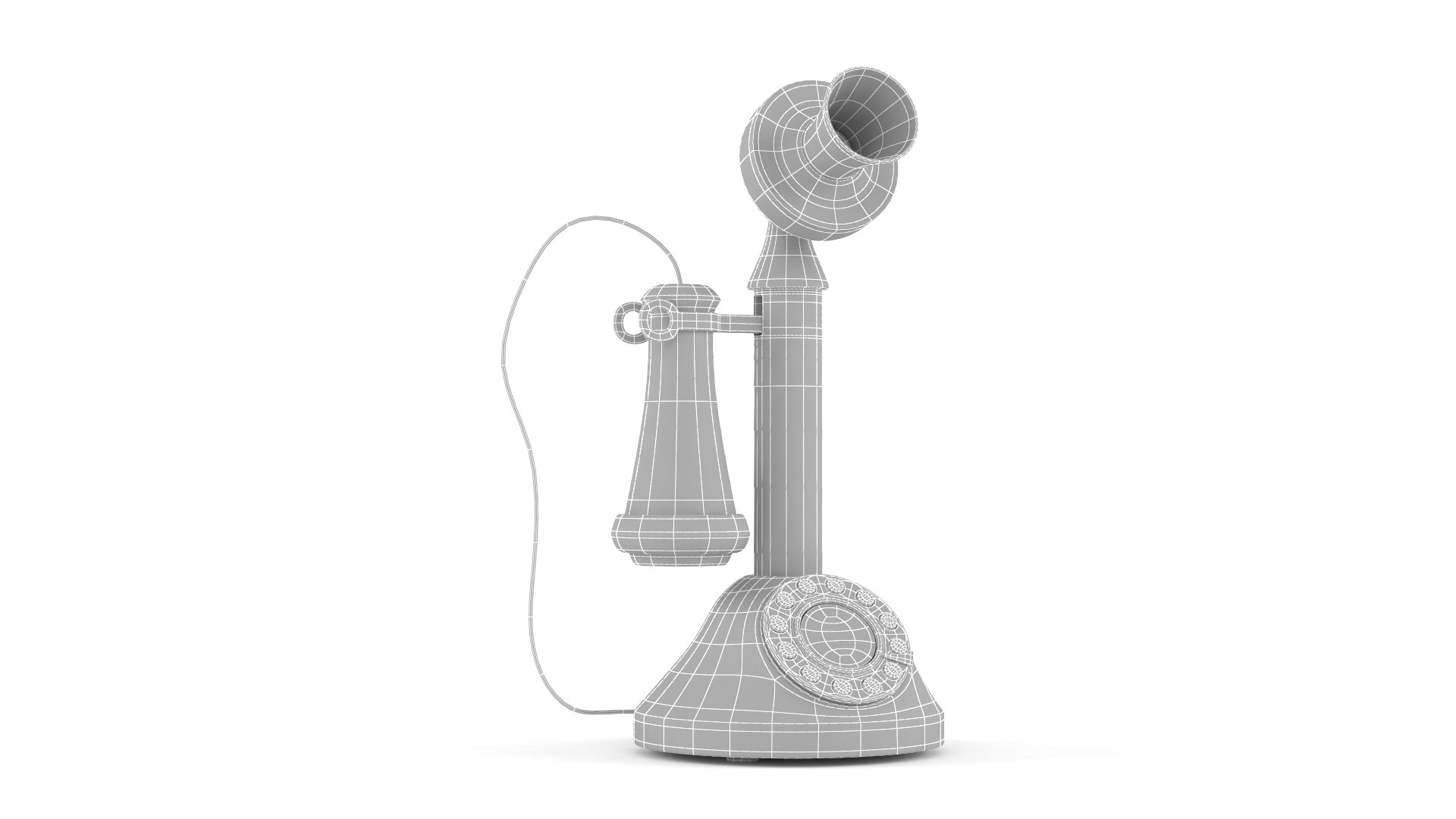 3D Candlestick Phone - TurboSquid 2283675