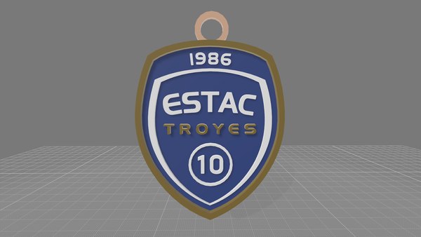 Logotipo de Troyes Keychan para impressão e renderização da equipe ...