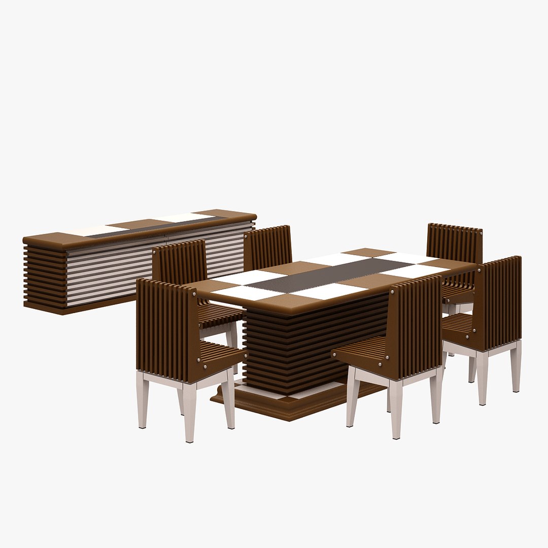 Dinner Set 3d Model