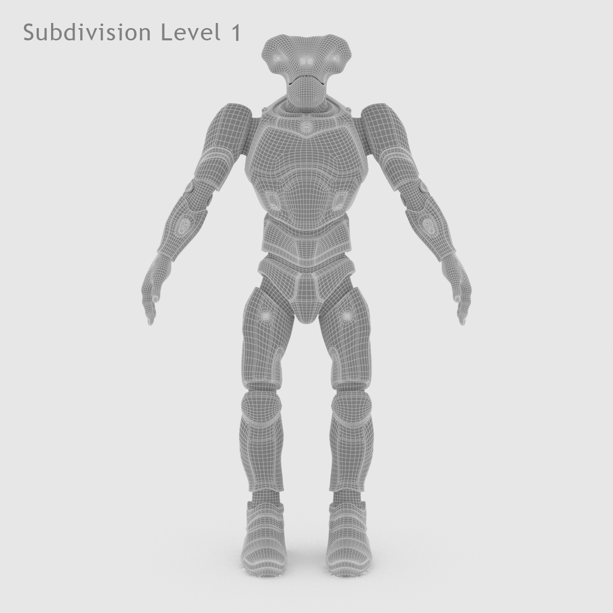 Armored alien character 3D model - TurboSquid 1420695