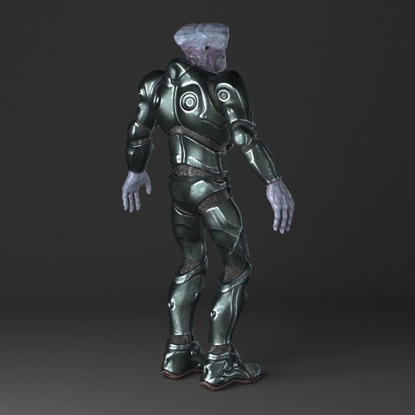 Armored alien character 3D model - TurboSquid 1420695