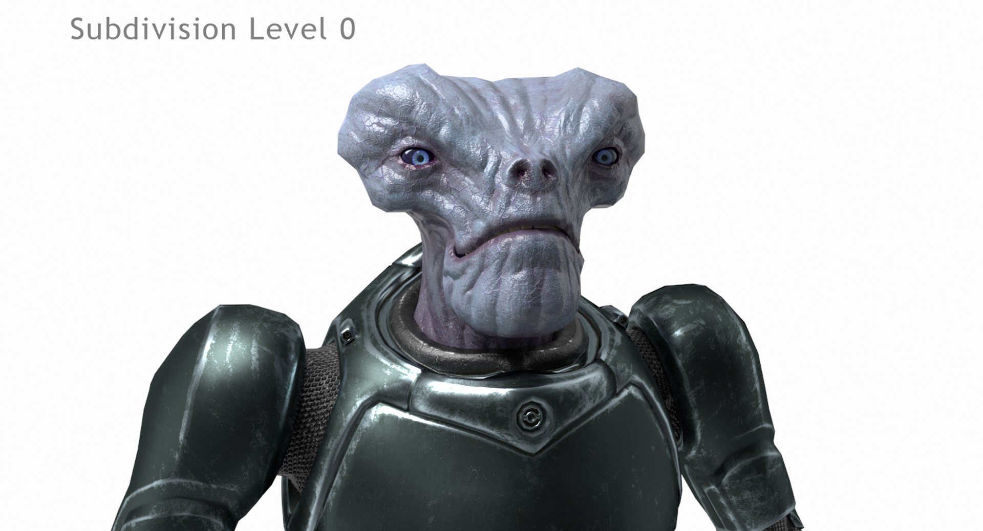 Armored Alien Character 3D Model - TurboSquid 1420695