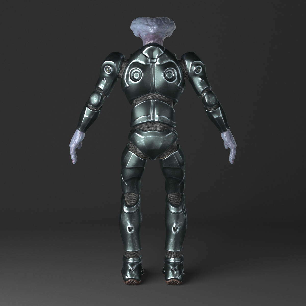 Armored alien character 3D model - TurboSquid 1420695