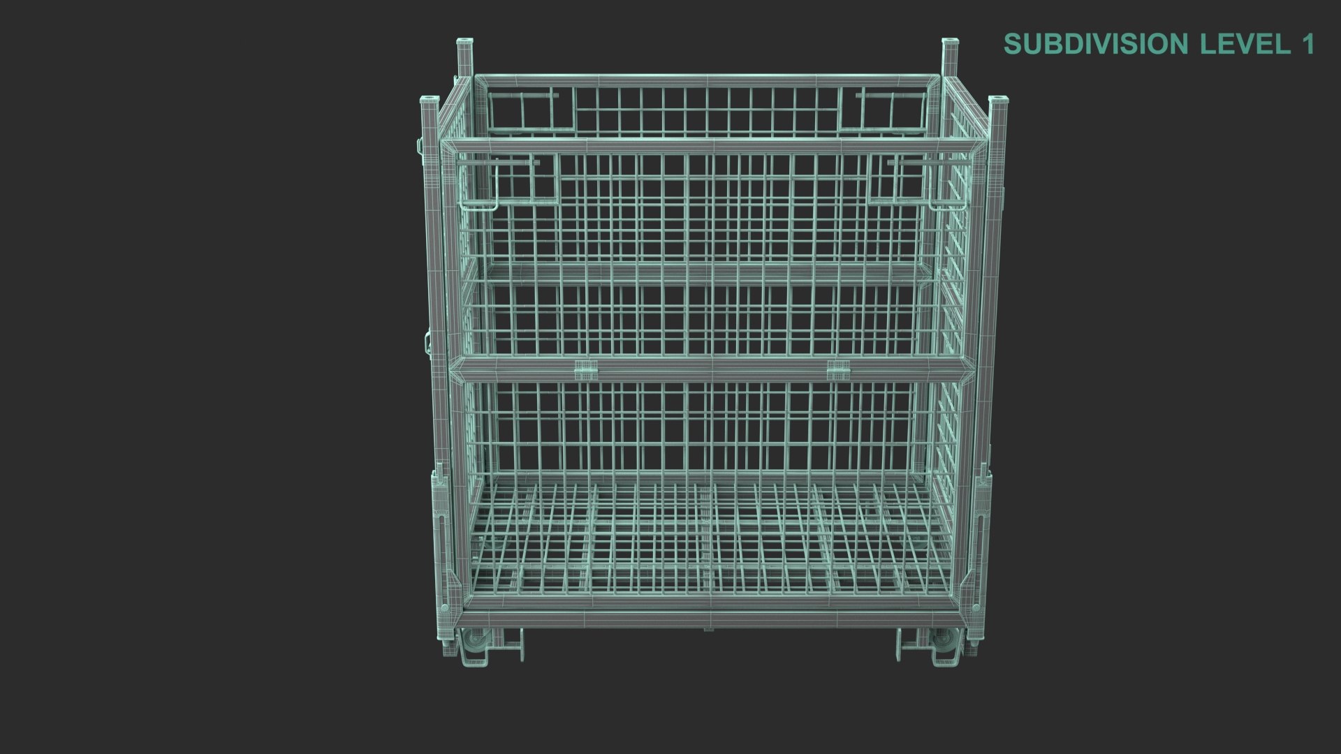3D Stillage Cage Model - TurboSquid 2229267