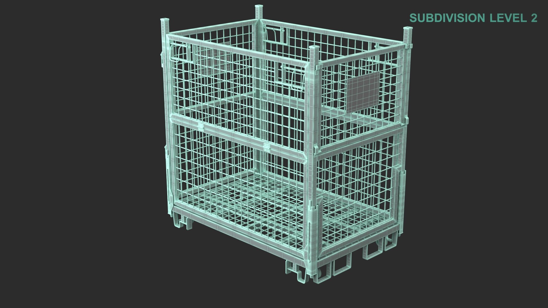 3D Stillage Cage Model - TurboSquid 2229267