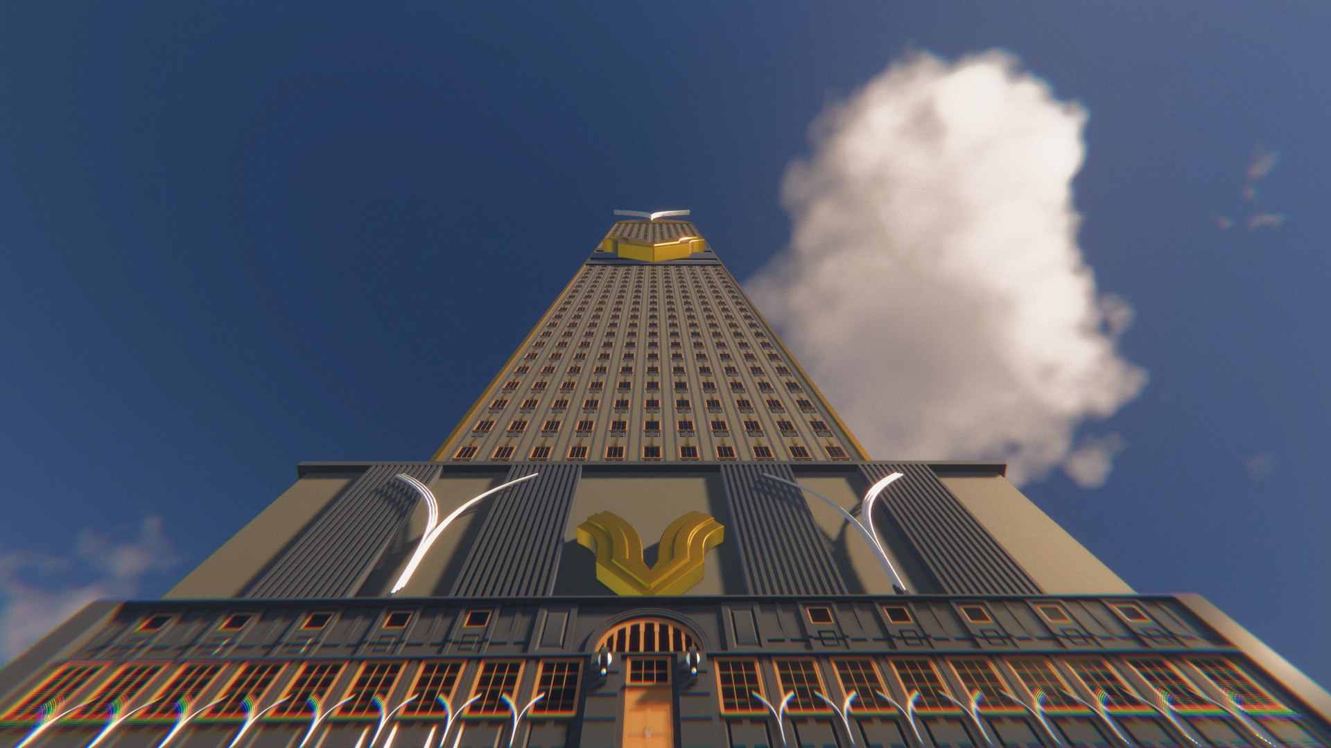 3D Golden Empire Building - TurboSquid 2013013