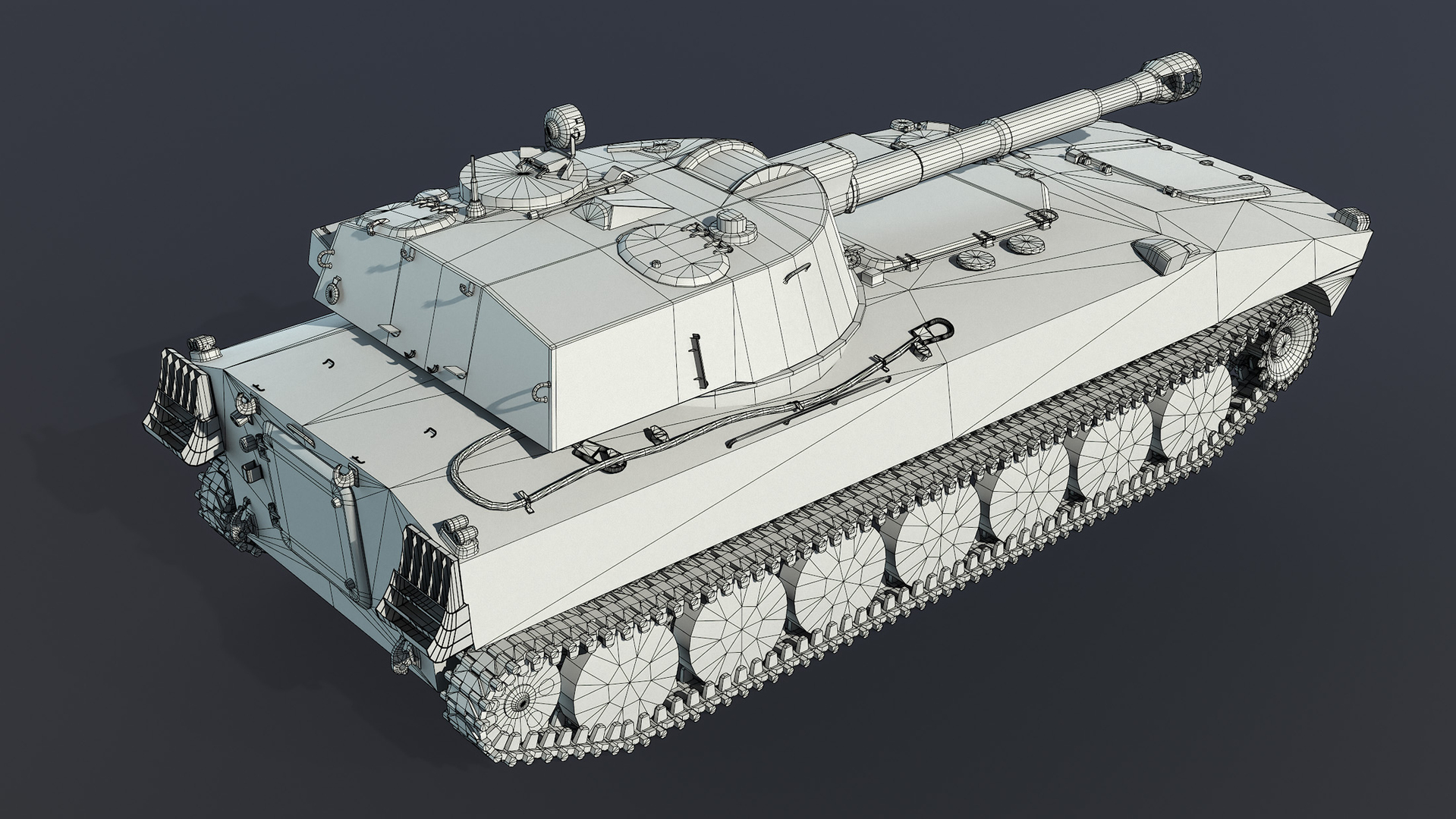 2S1 Gvozdika self-propelled howitzer 3D model - TurboSquid 1824069