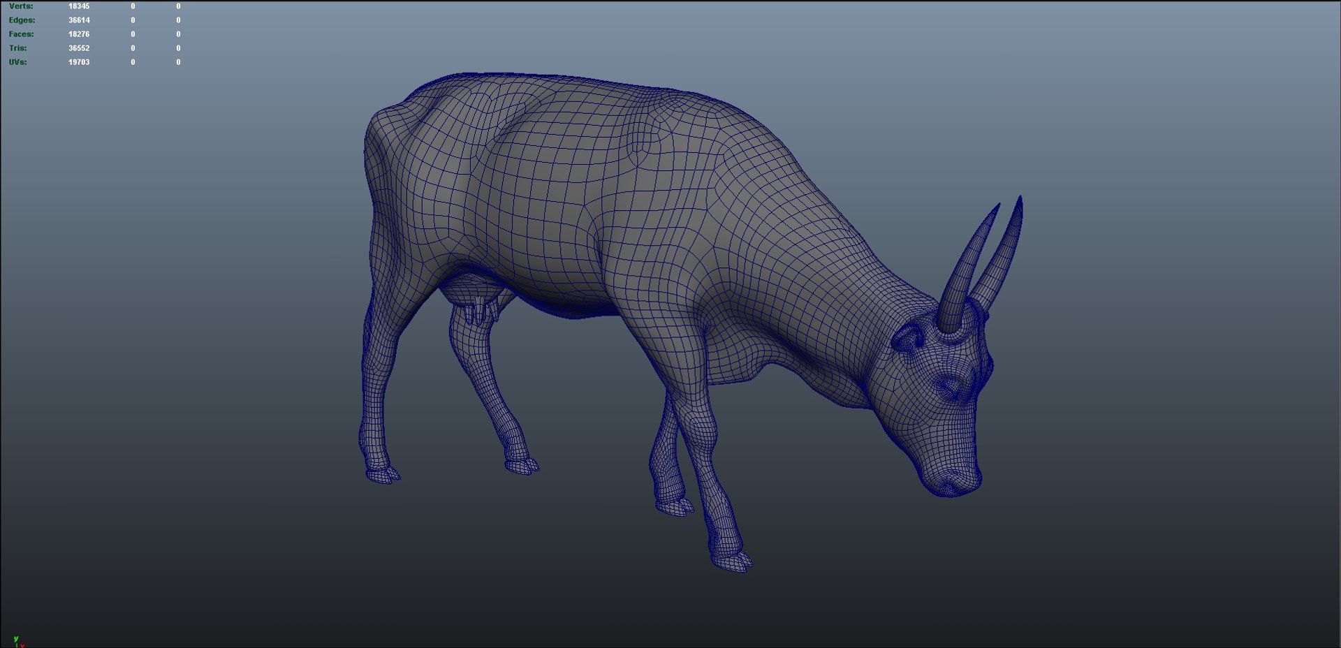 Cow Model - TurboSquid 1262998